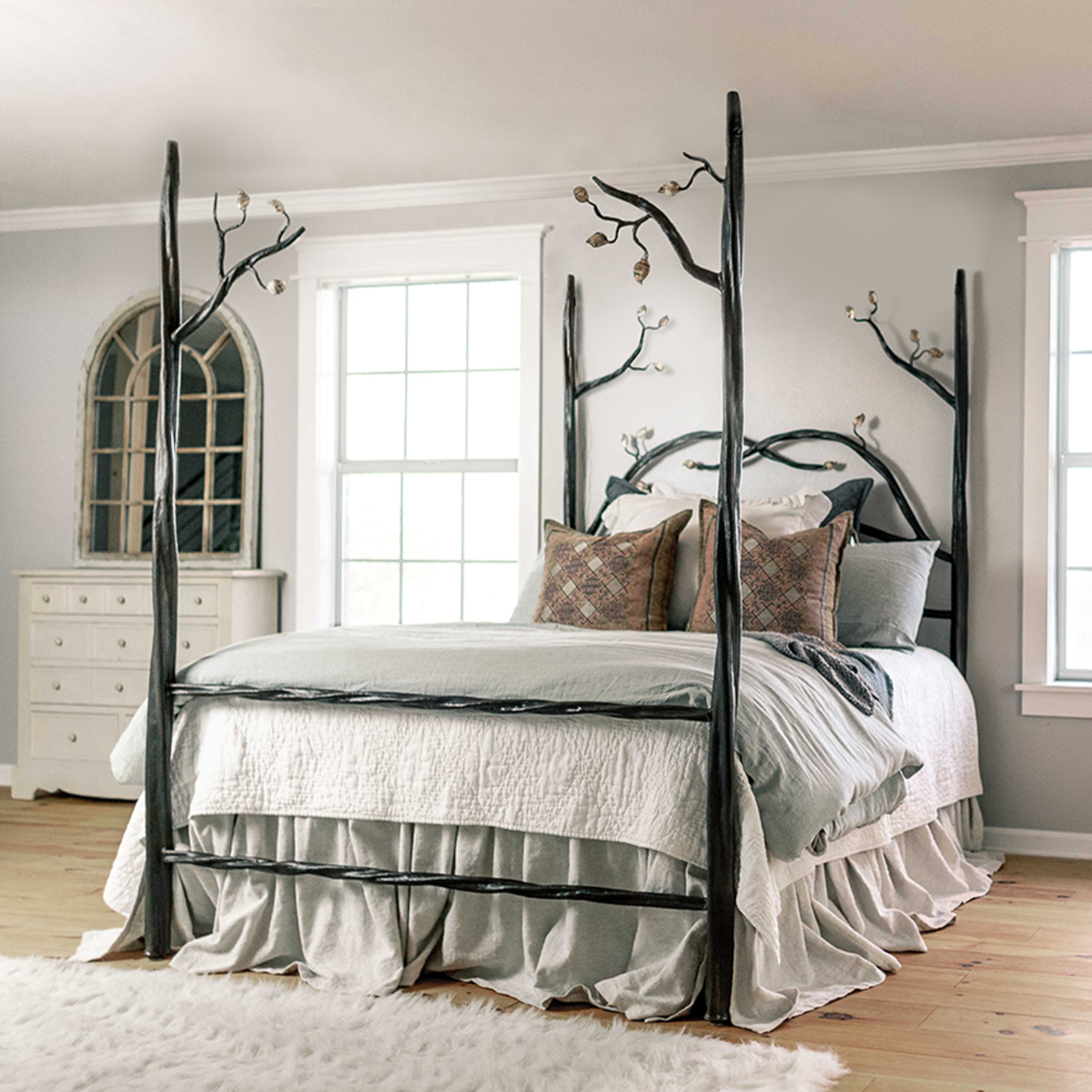 Metal Frame Four Poster Bed