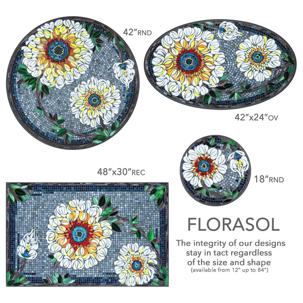 Florasol Mosaic Plant Stands | KNF Mosaics - Iron Accents