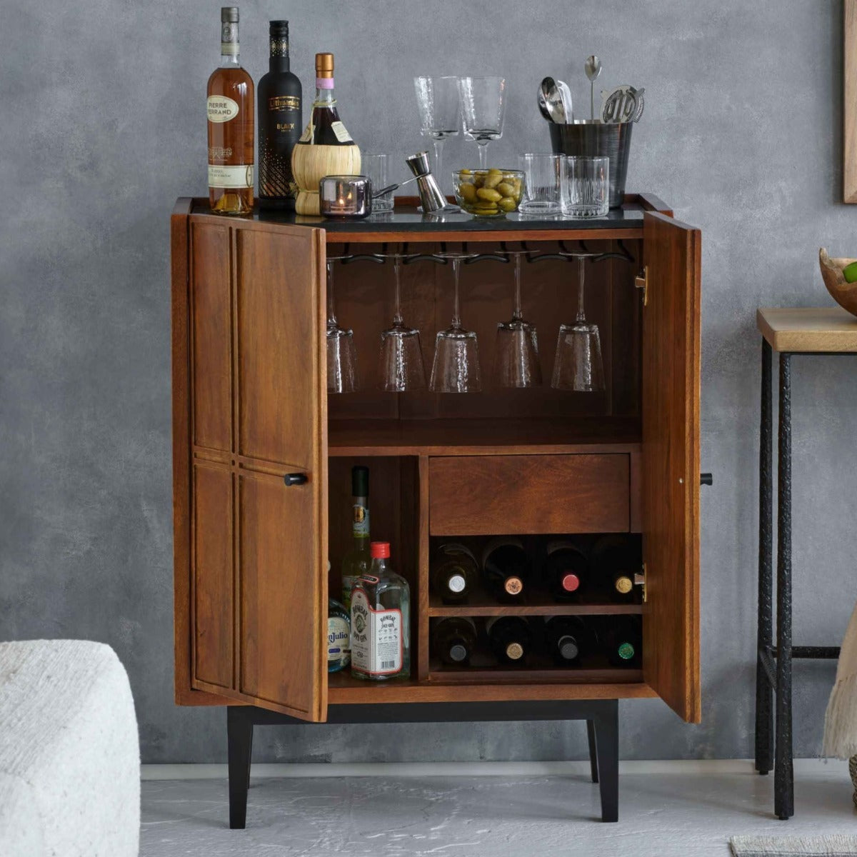 Bar Cabinets & Carts | Stylish Home Bar Storage & Entertaining - Iron ...