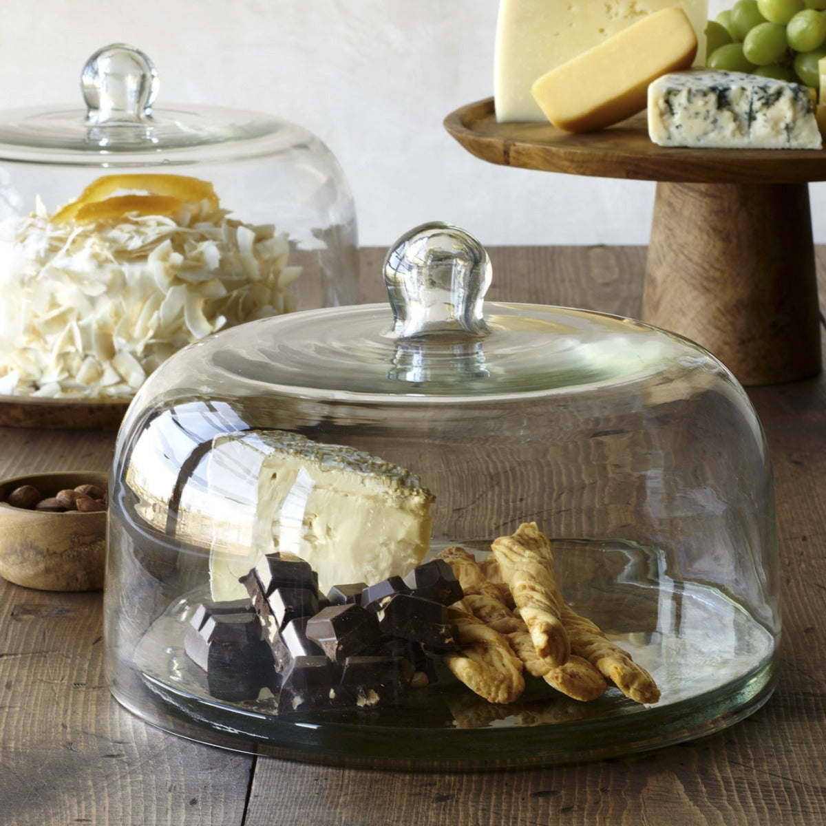 Glass Slab Tray - Elegant Recycled Glass Display Tray for Culinary ...