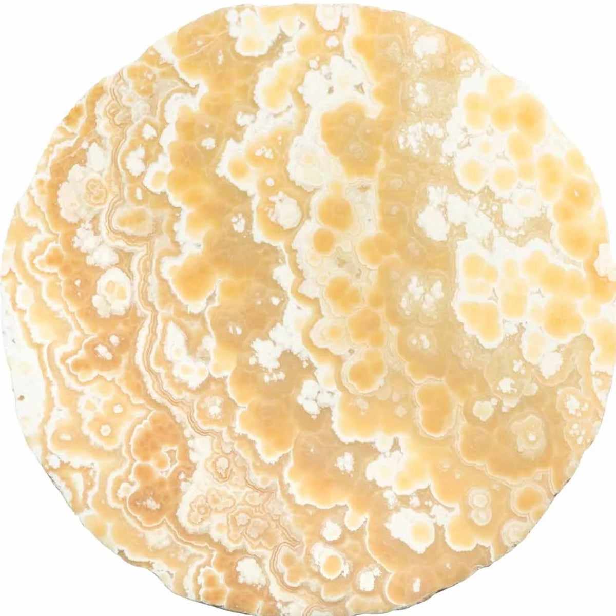 Polished Onyx Table Tops - Iron Accents