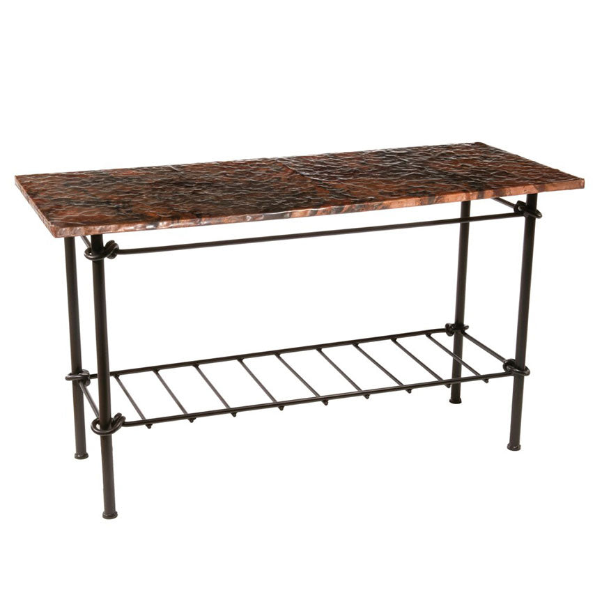 Hand Forged Iron Console Table - Knot - Iron Accents