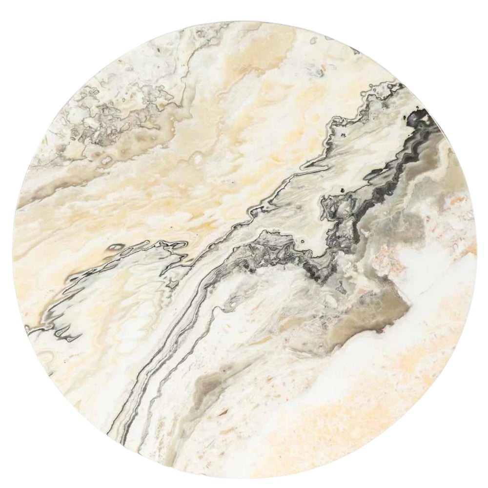 Polished Onyx Table Tops - Iron Accents