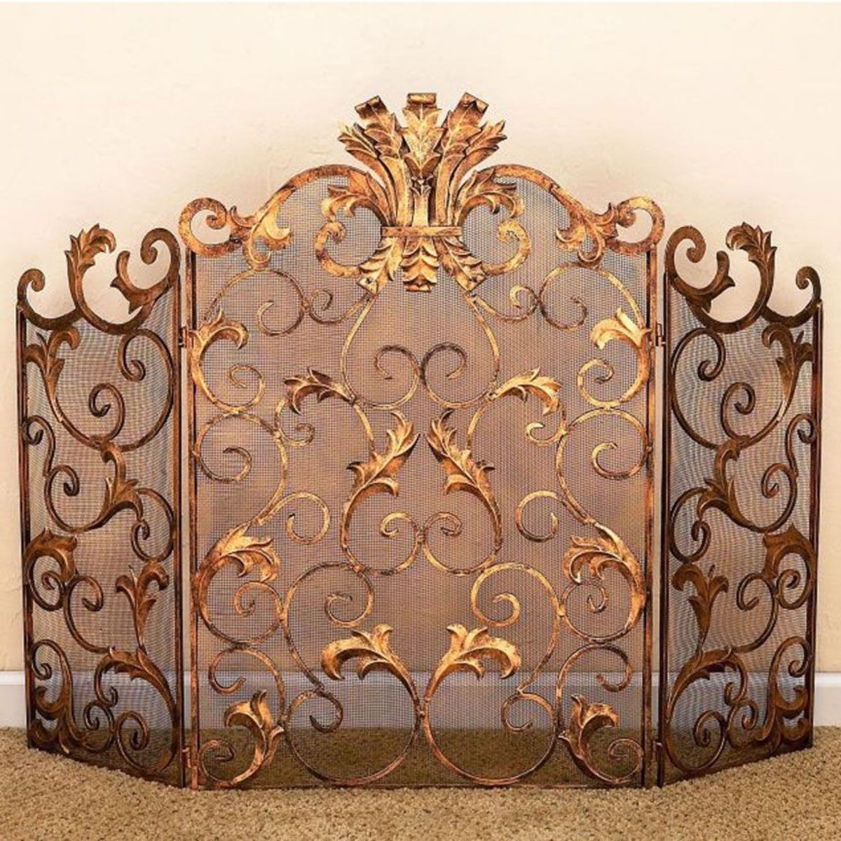 Wrought Iron Fireplace Screens - Functionality and Style | Iron Accents