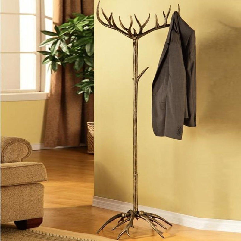 Antler Coat Rack - Iron Accents