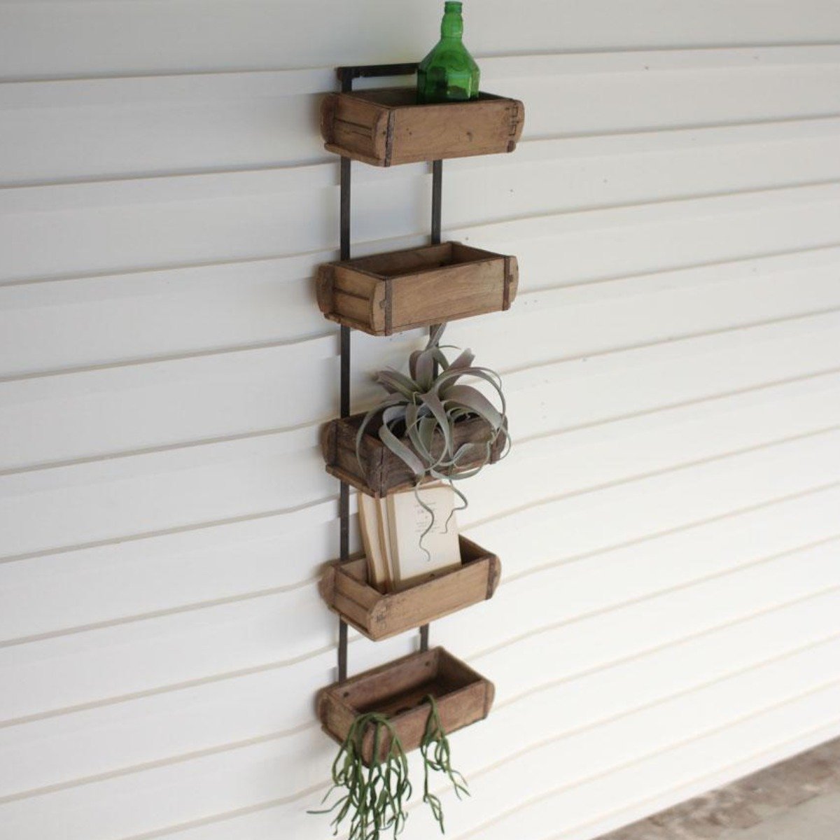Decorative Wall Shelves - Iron Accents