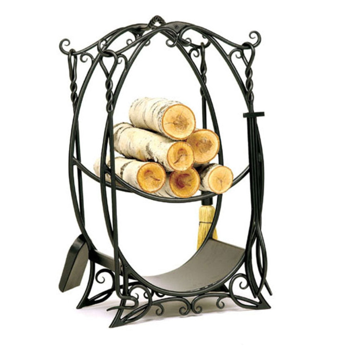 Wrought Iron Log Holder - Iron Accents