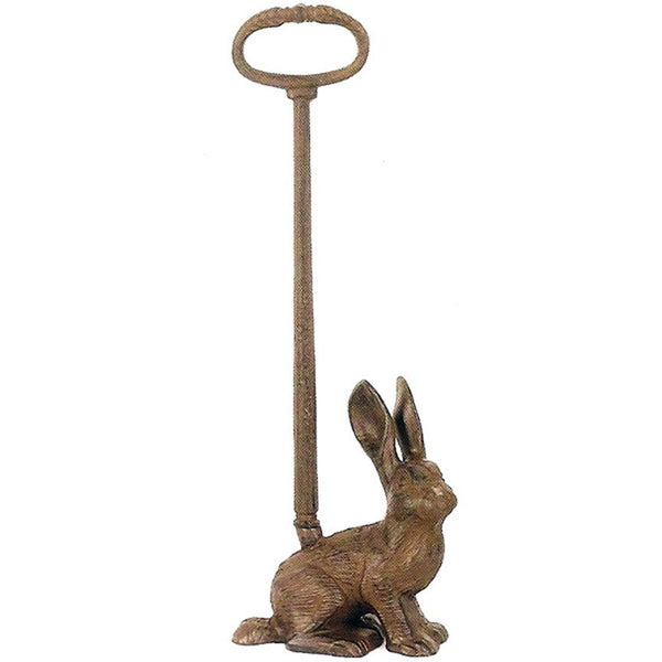 Country Rabbit Door Porter - Iron Accents