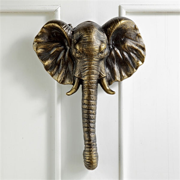 Elephant Doorknocker - Iron Accents