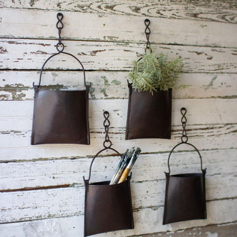 Hanging Iron Pockets (Set-4) - Iron Accents