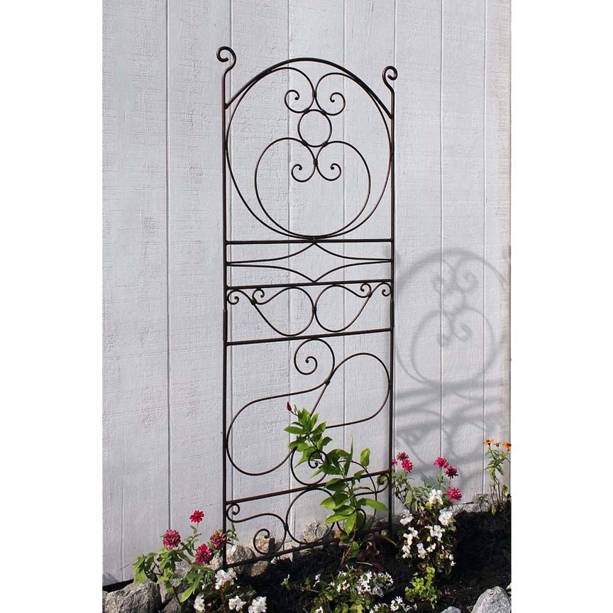 Italia Garden Trellis – Elegant Wrought Iron Trellis for Climbing ...