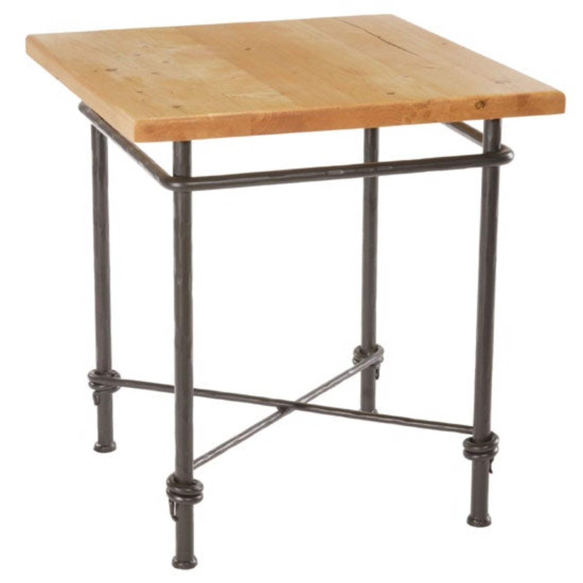 Forged Wrought Iron Side Table - Ranch - Iron Accents
