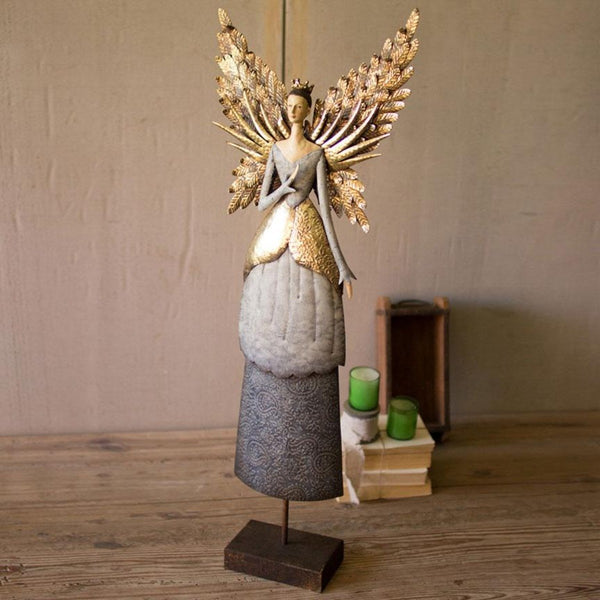 Recycled Metal Angel - Iron Accents