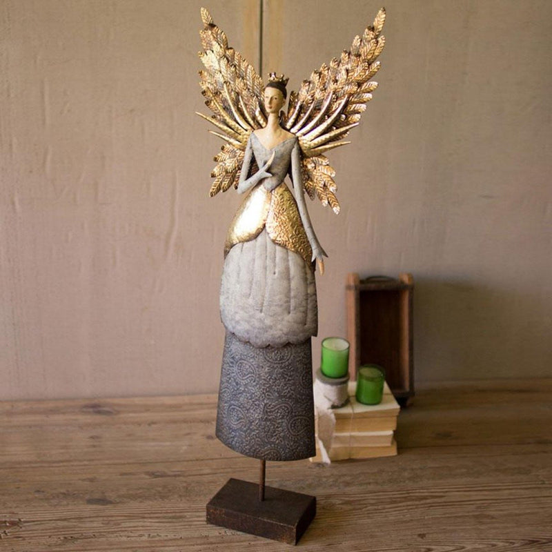 Recycled Metal Angel - Iron Accents