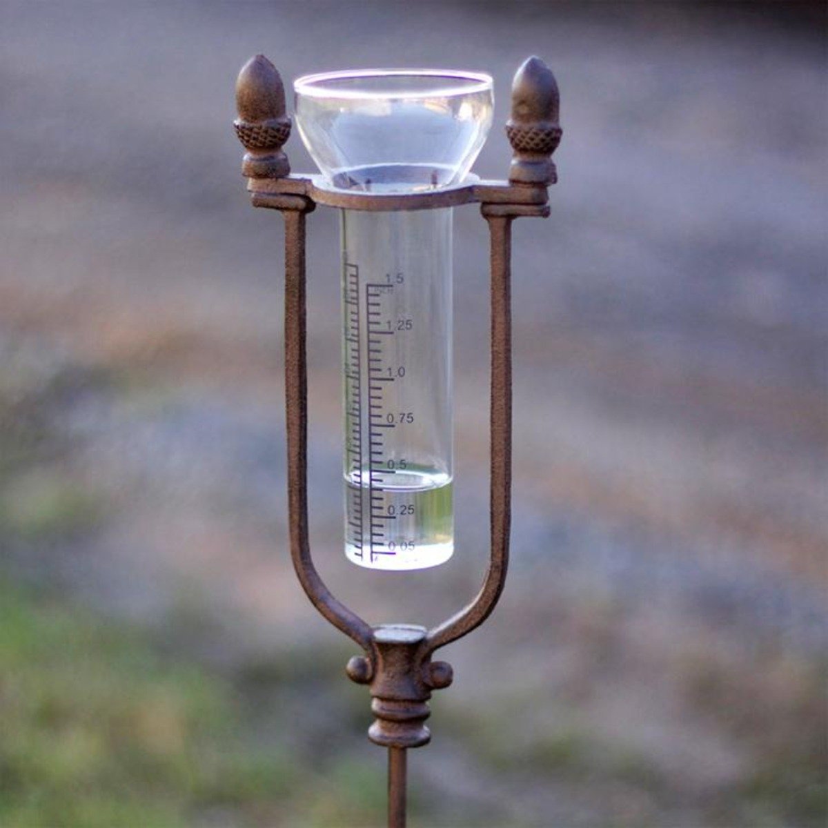 Watch the weather in Style with Our Decorative Rain Gauges - Iron Accents
