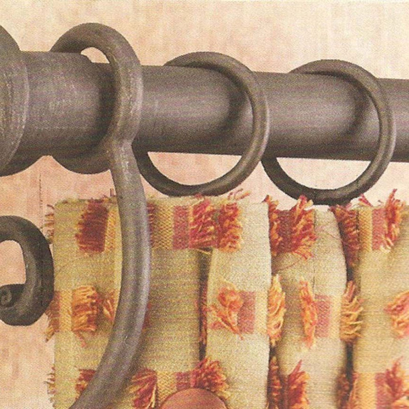 Drapery Rings - Smooth Drapery Rings (Set-8) - Iron Accents